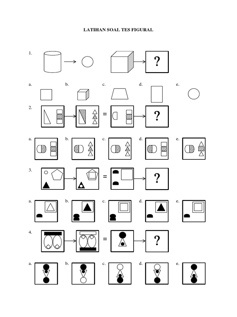 Tambahan Latihan Soal Tes Figural | PDF