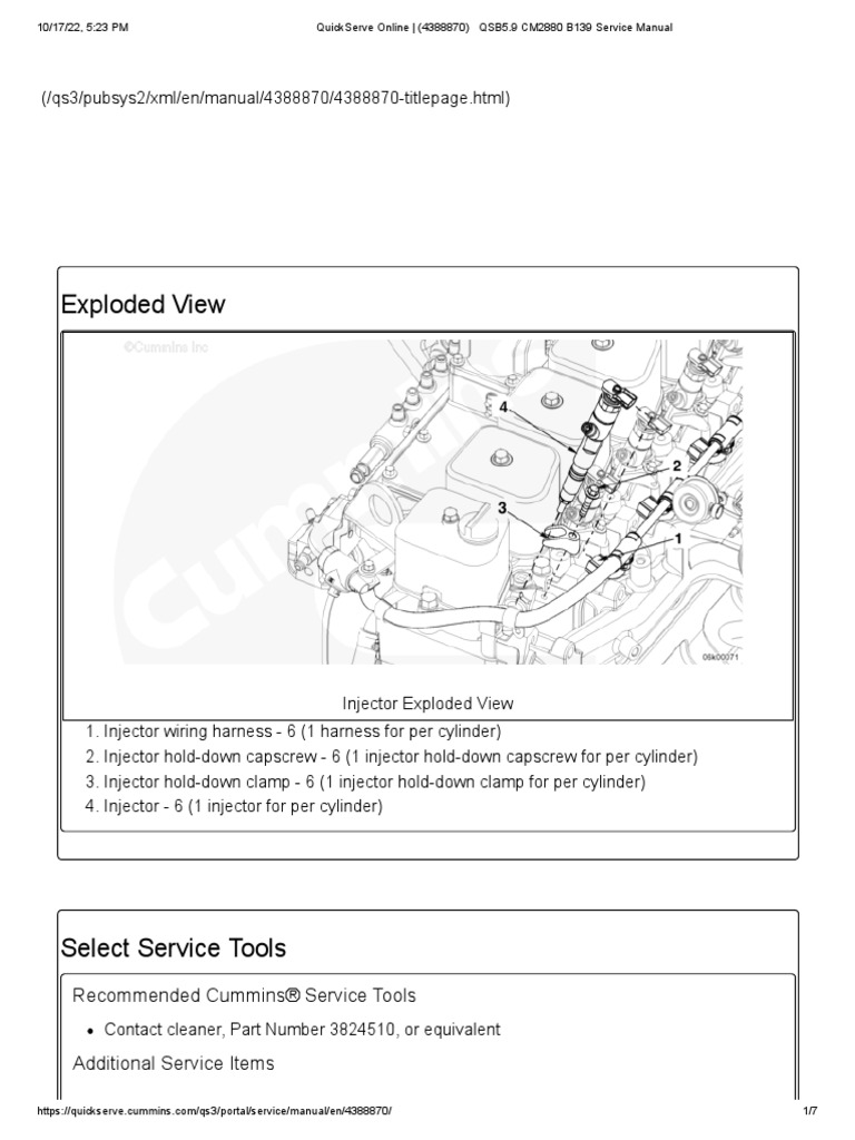 QuickServe Online - (4388870) QSB5.9 CM2880 B139 Service Manual | PDF ...