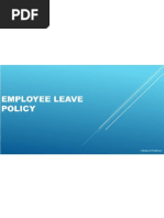 Leave Policy Template For Human Resources | PDF | Parental Leave | Sick ...