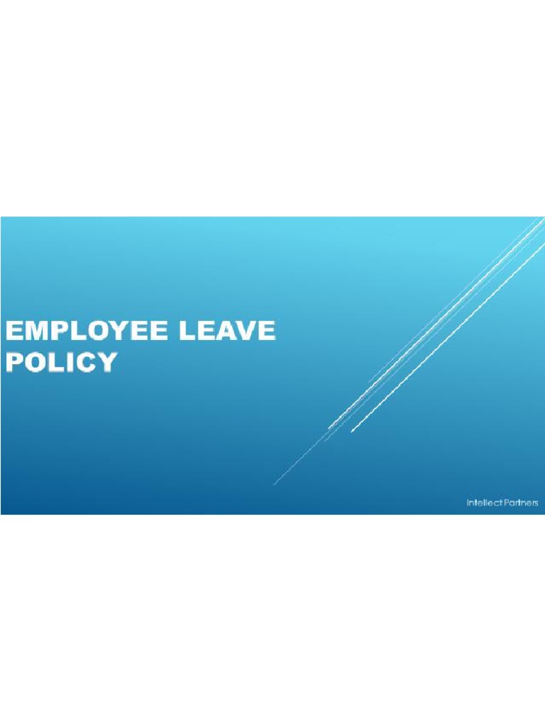 Employee Leave Policy | PDF | Sick Leave | Employment
