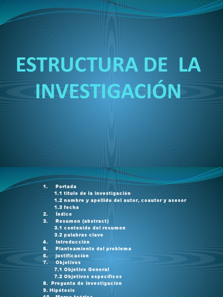 1 Estructura de Tesis | PDF