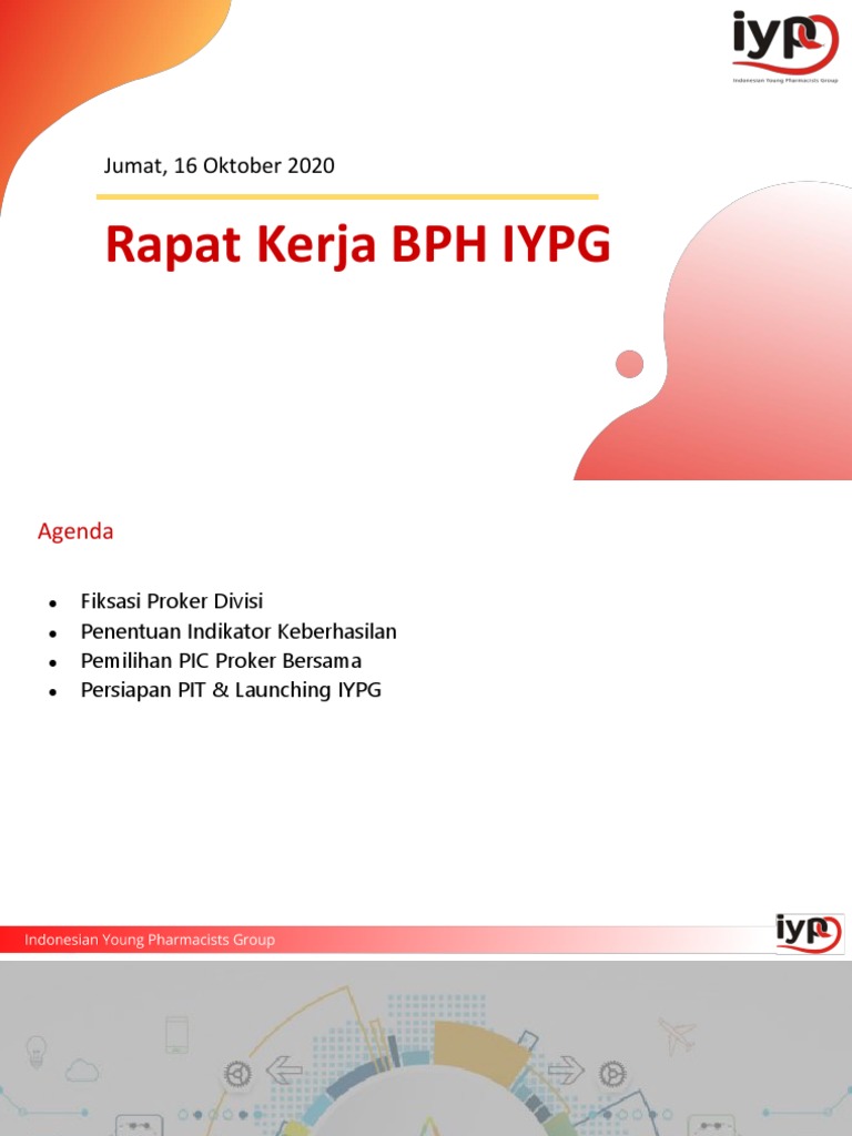 Rapat Kerja (Gabung Proker All Divisi) BPH IYPG, 161020 | PDF