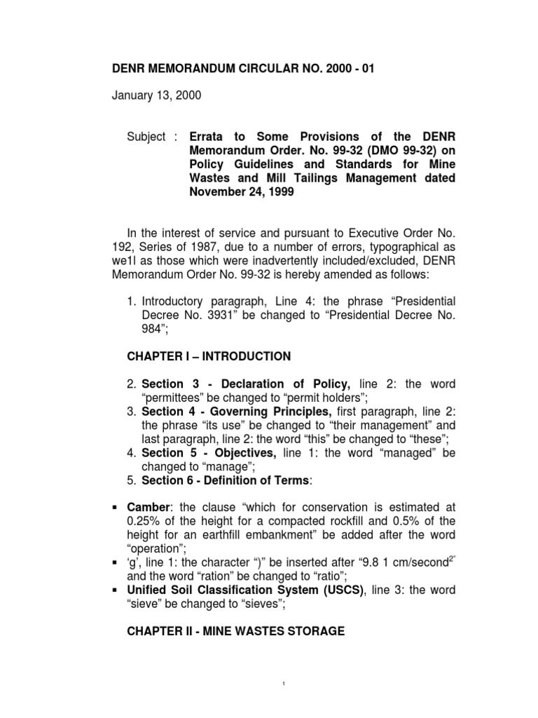 DMC 2000-01 01 | PDF