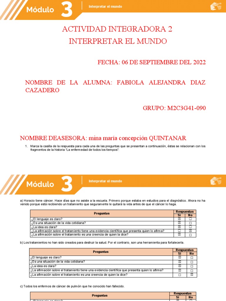 Actividad Integradora 2 Modulo 3 | PDF
