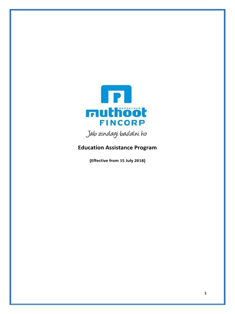 Education Assistance Program | PDF | Employment | Payroll