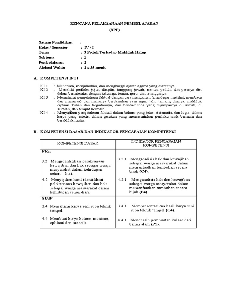 RPP PJBL | PDF