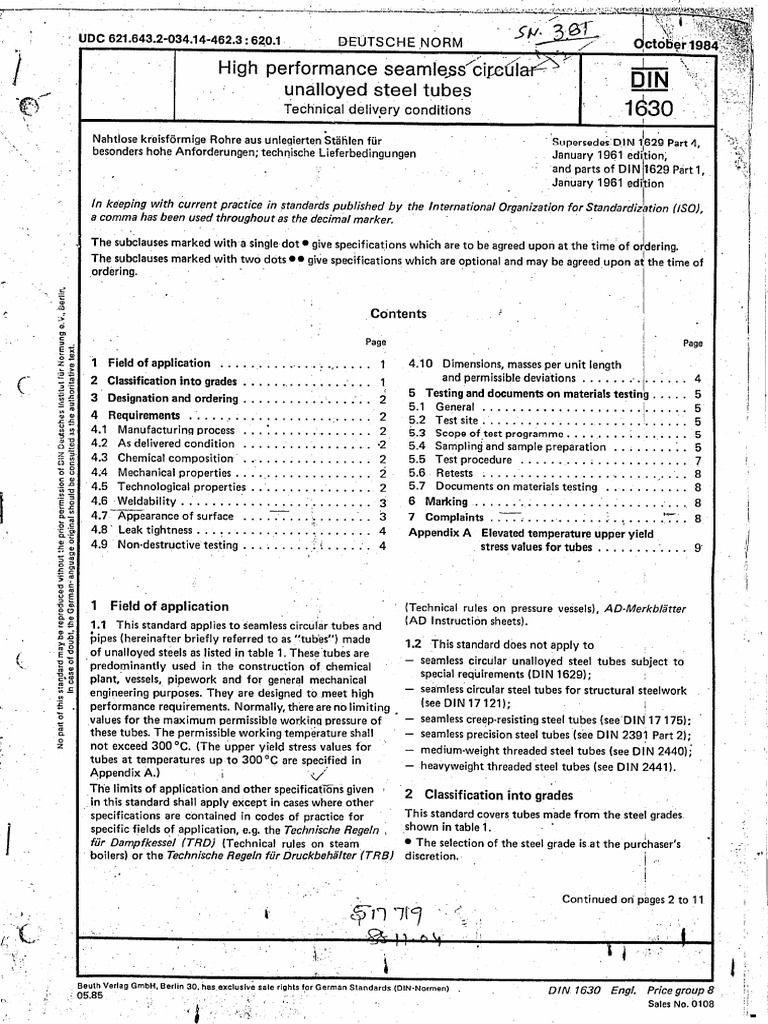 Din 1630 | PDF