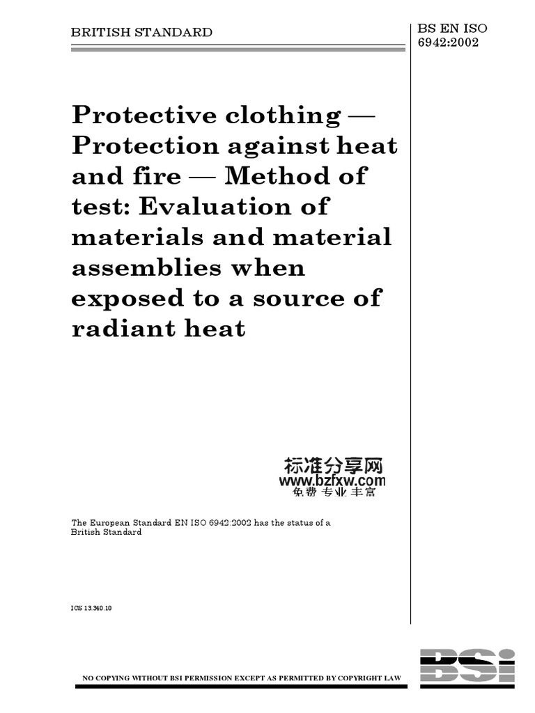 Bs-En-Iso-6942 - 2002 | PDF | Heat | Thermocouple