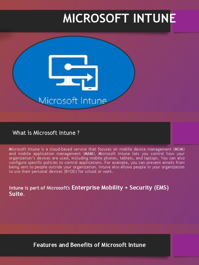 Microsoft Intune | PDF