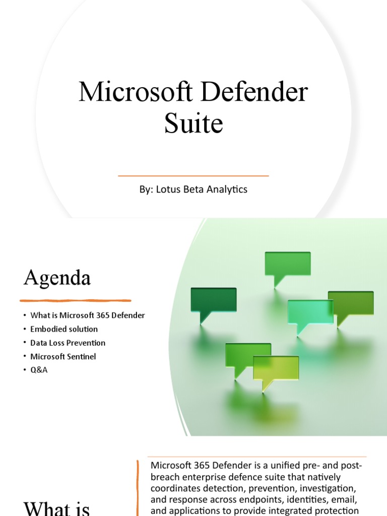 Microsoft Defender Suite | PDF