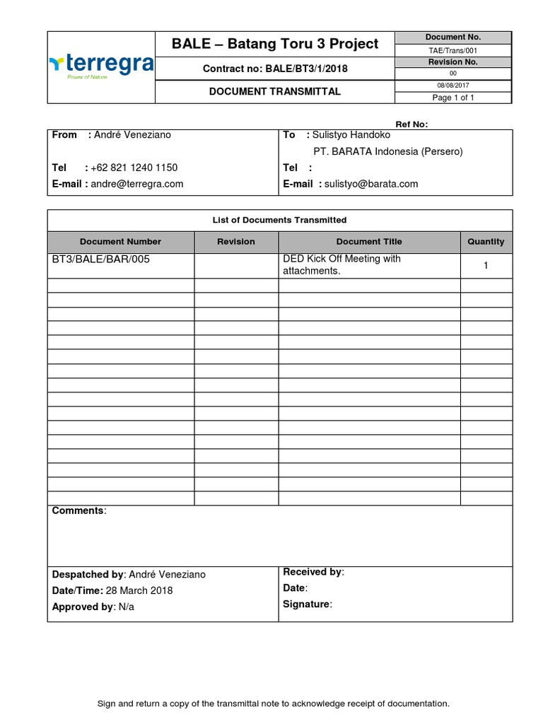Transmittal | PDF