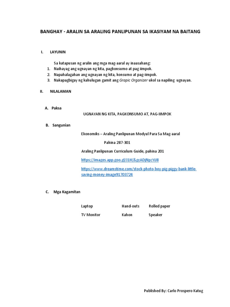 Detailed Lesson Plan Araling Panlipunan | PDF