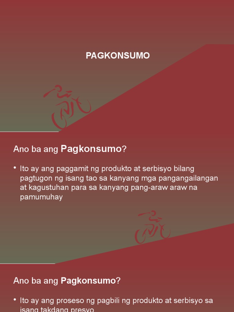 Week 5-Pagkonsumo | PDF