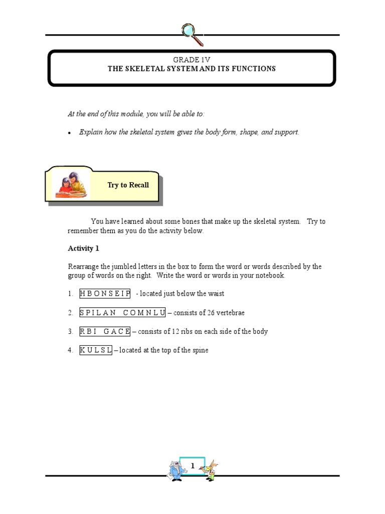 Functions of the Skeletal System | PDF | Skeleton | Arm