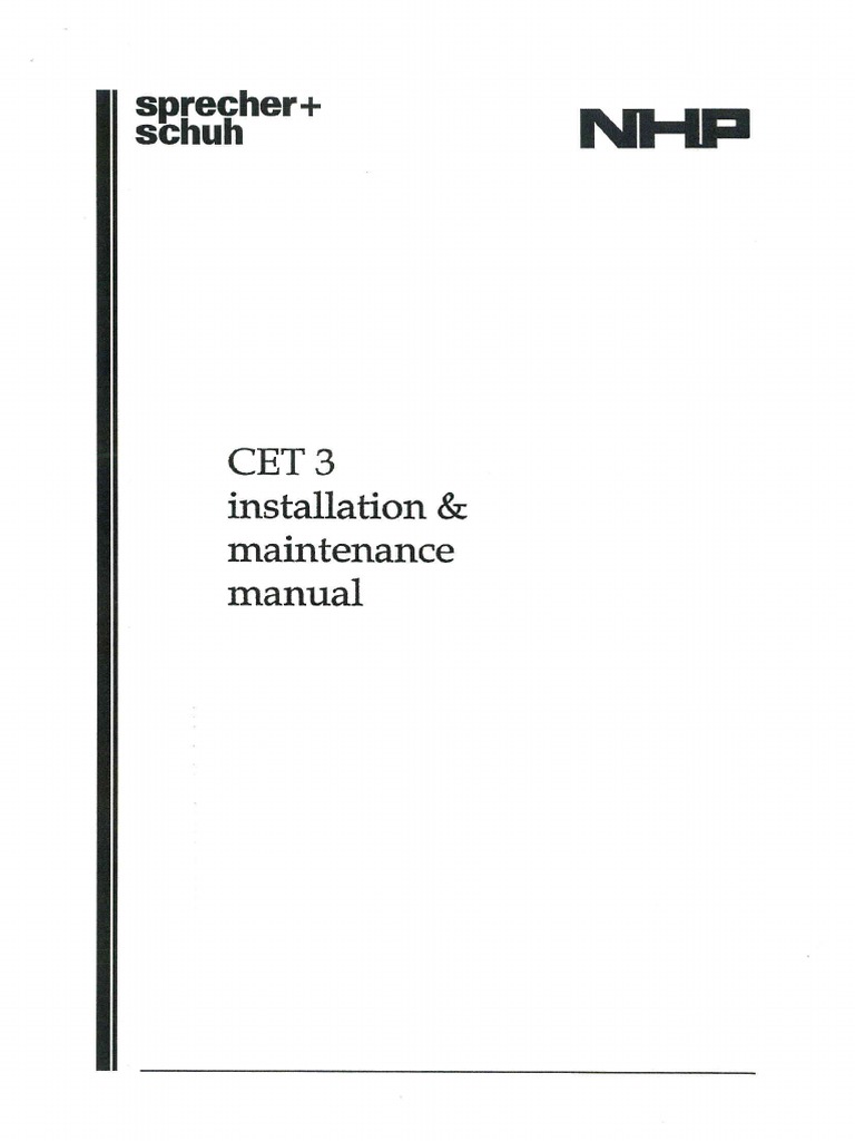 NHP CET3 Manual | PDF