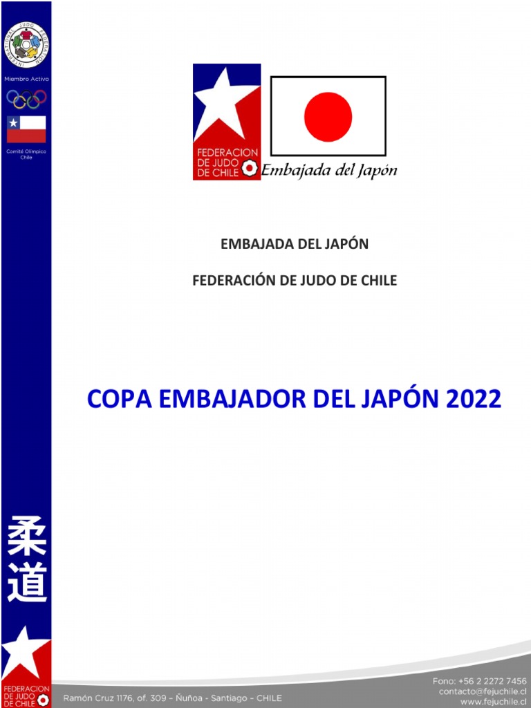 Bases Copa Embajador Del Japon 2022 | PDF