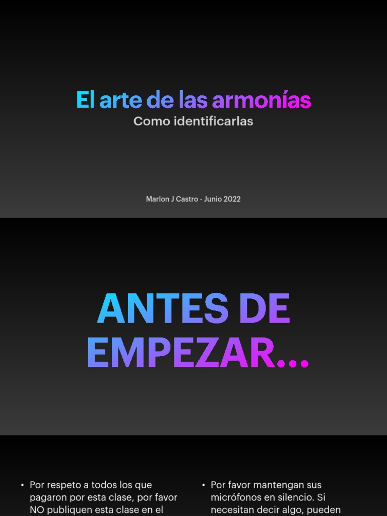 Masterclass Presentacion | PDF | Armonía | Acorde (Música)