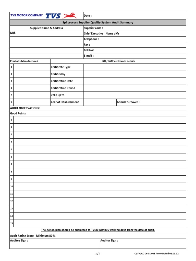 Powder Coating (On Steel) Audit Check Sheet - 23.02.2021 - Rev 1.0 ...