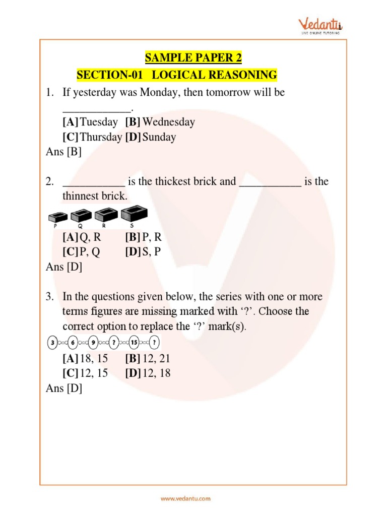 IMO Maths Sample Paper 2 For Class 1 | PDF