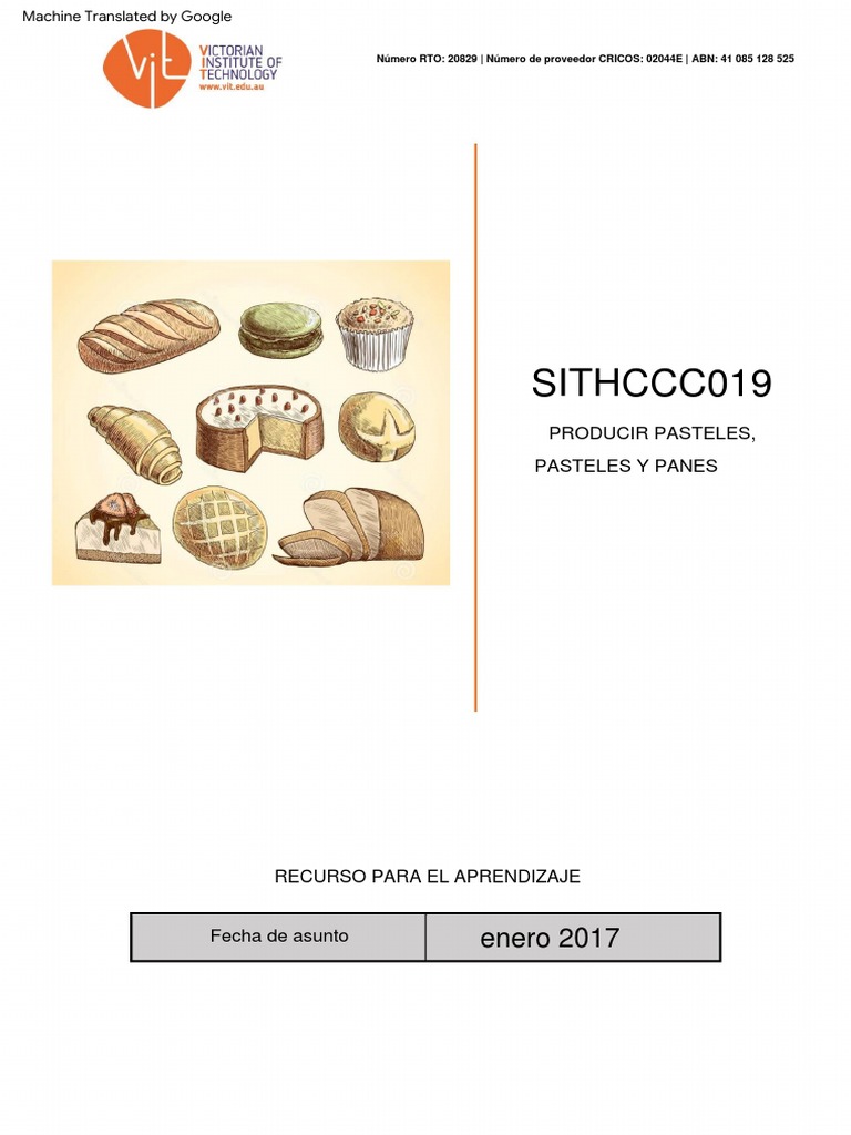 Curso de Pastelería y Panadería | PDF