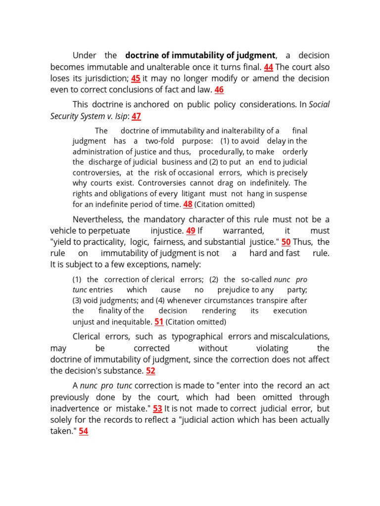 Immutability Of Judgment Pdf
