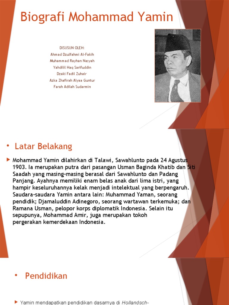 Biografi Mohammad Yamin | PDF Biografi Mohammad Yamin | PDF