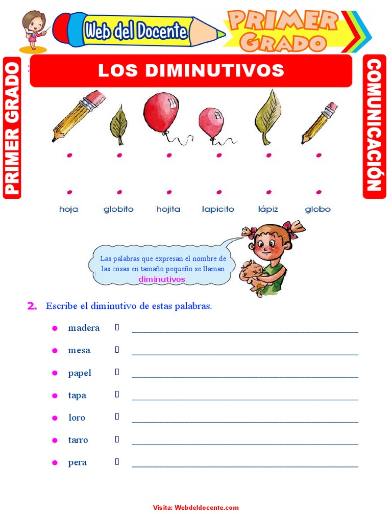 Español/Morfología/Los Diminutivos – FDOMF