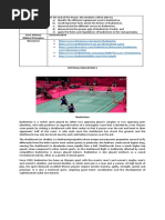 Badminton Sports Project | PDF | Racquet Sports | Athletic Sports