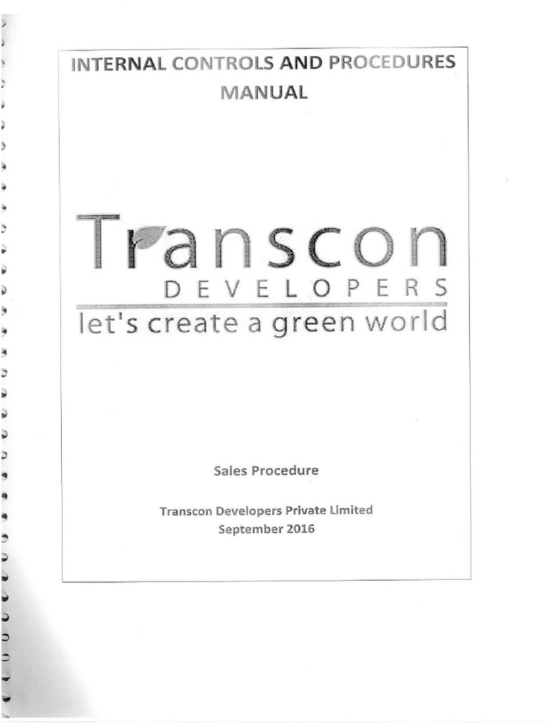 Transcon Sales SOP | PDF