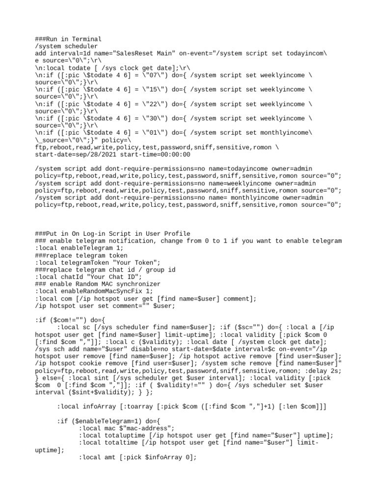 Telegram Notification Setup Guide | PDF | Computing | Network Architecture