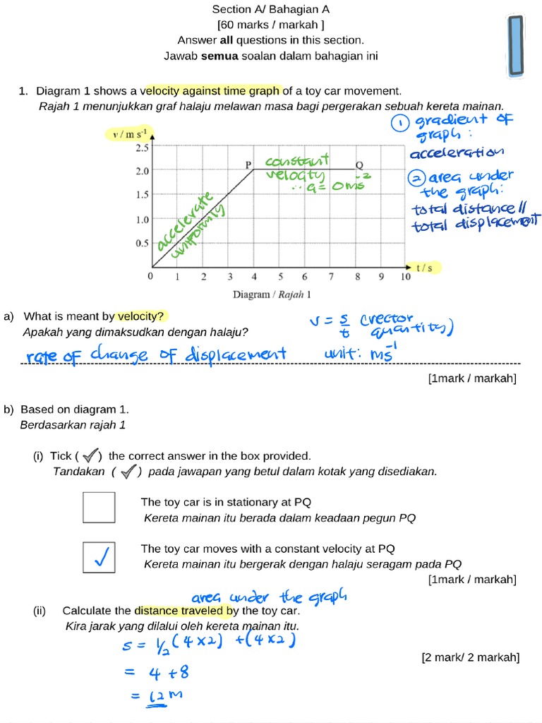 Ulangkaji Pecutan Akhir SPM 2021-Answer | PDF | Physics | Mechanics