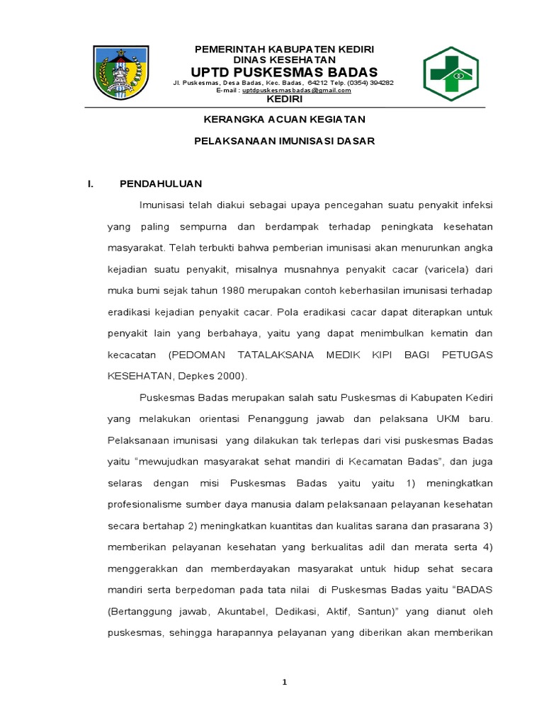 Kak Imunisasi Dasar Dengan PCV | PDF