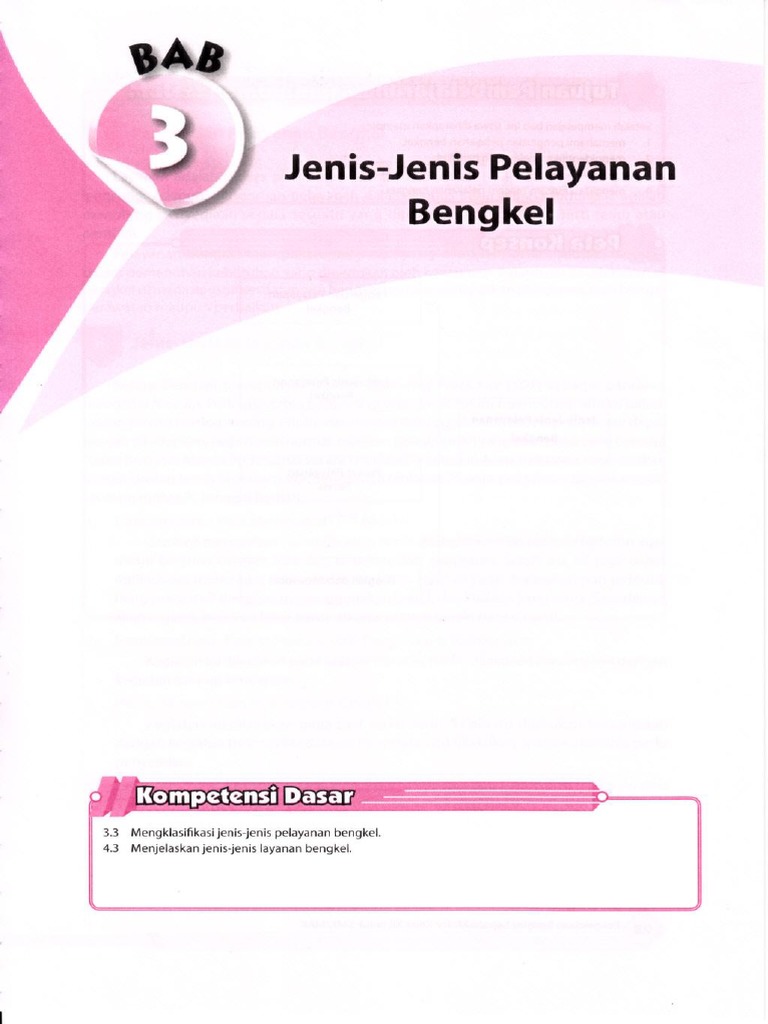BAB 3 Pengelolaan Bengkel Sepeda Motor | PDF BAB 3 Pengelolaan Bengkel Sepeda Motor | PDF