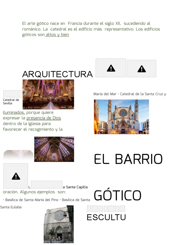 El Arte Gótico - Barrio Gótico | PDF | Arquitectura gótica