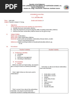 Lesson Plan in Handicraft - Embroidery | PDF | Surgical Suture | Lesson ...