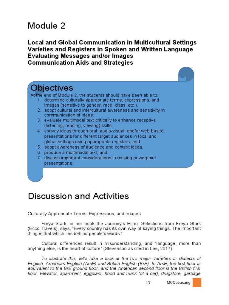 PC Module 2 | PDF | English Language | Mass Media