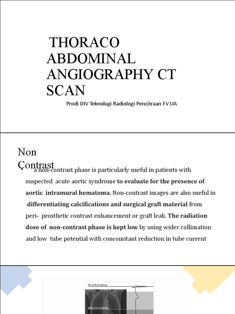 Thoraco Abdominal | PDF | Ct Scan | Aorta