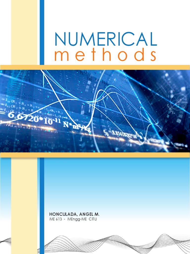 NUMERICAL METHODS COMPILATION - Honculada - Angel | PDF | Numerical Analysis | Computational Science