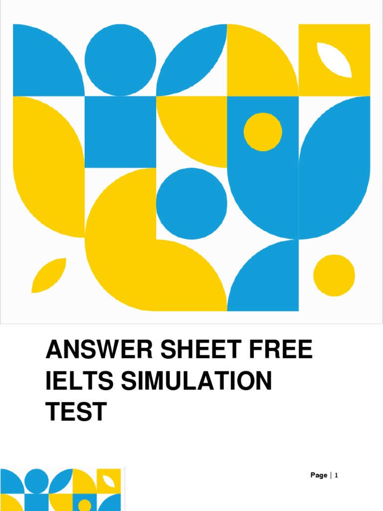 Ielts Listening & Reading Answer Sheet | PDF