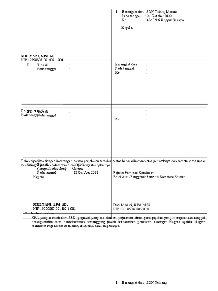 SPPD BLKG Individu CGP & PP | PDF