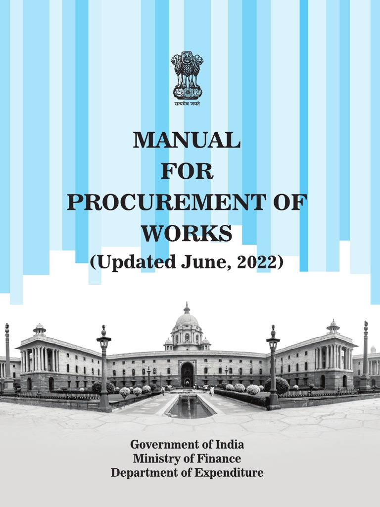 Manual For Procurement of Works | Download Free PDF | Procurement | Request For Proposal
