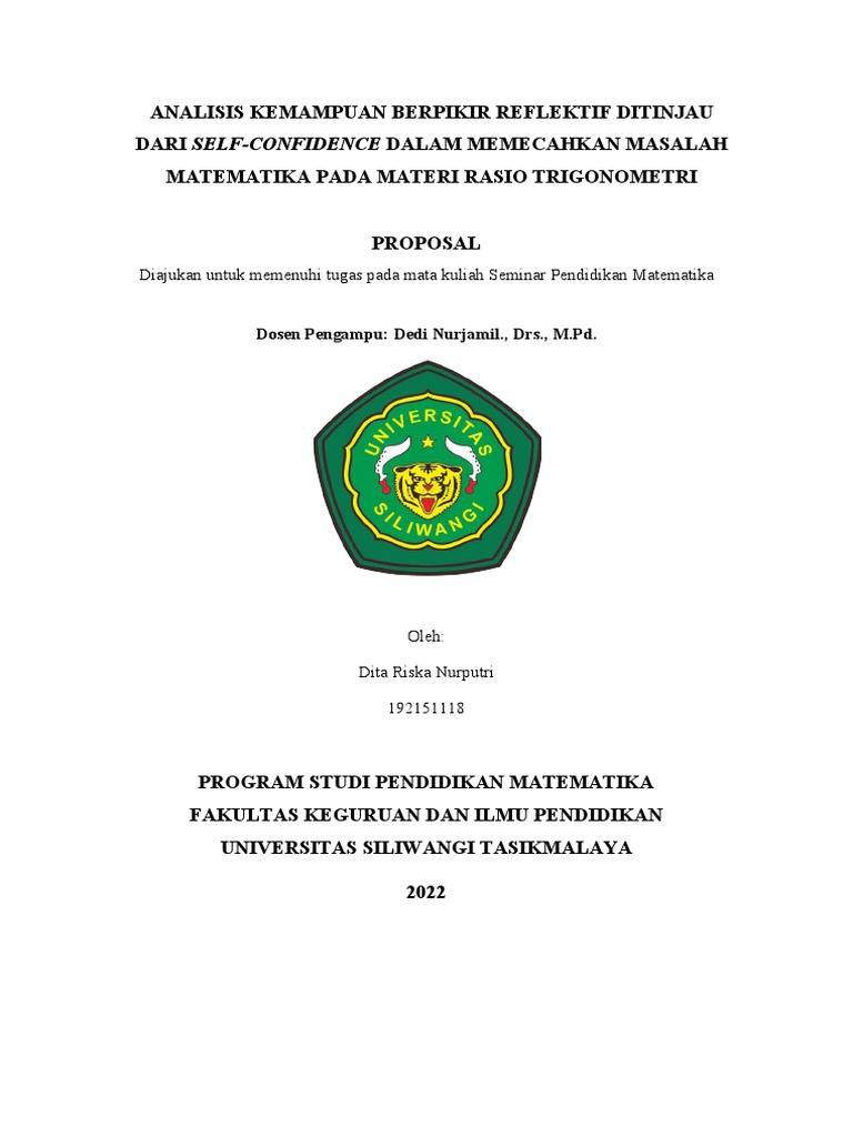 Proposal Kualitatif - 192151118 - Dita Riska N | PDF | Seni