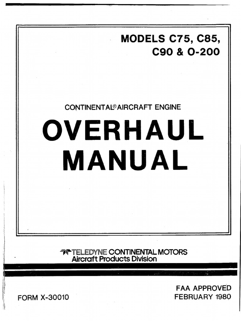 O-200 Manual | PDF