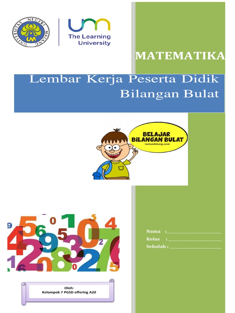 LKPD Bilangan Bulat | PDF