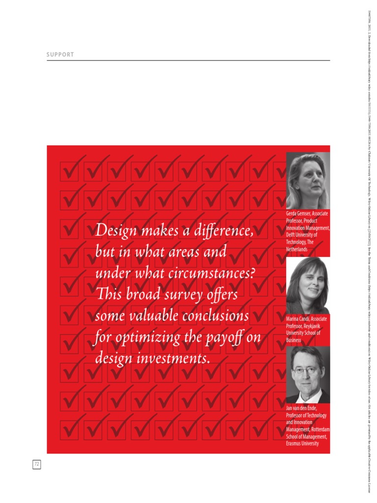 How Design Can Improve Firm Performance | PDF | Design | Usability