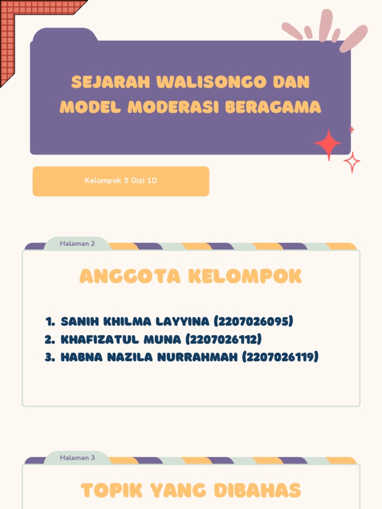 Sejarah Walisongo & Model Moderasi Beragama | PDF