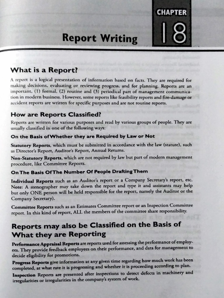 Report Writing | PDF | Science