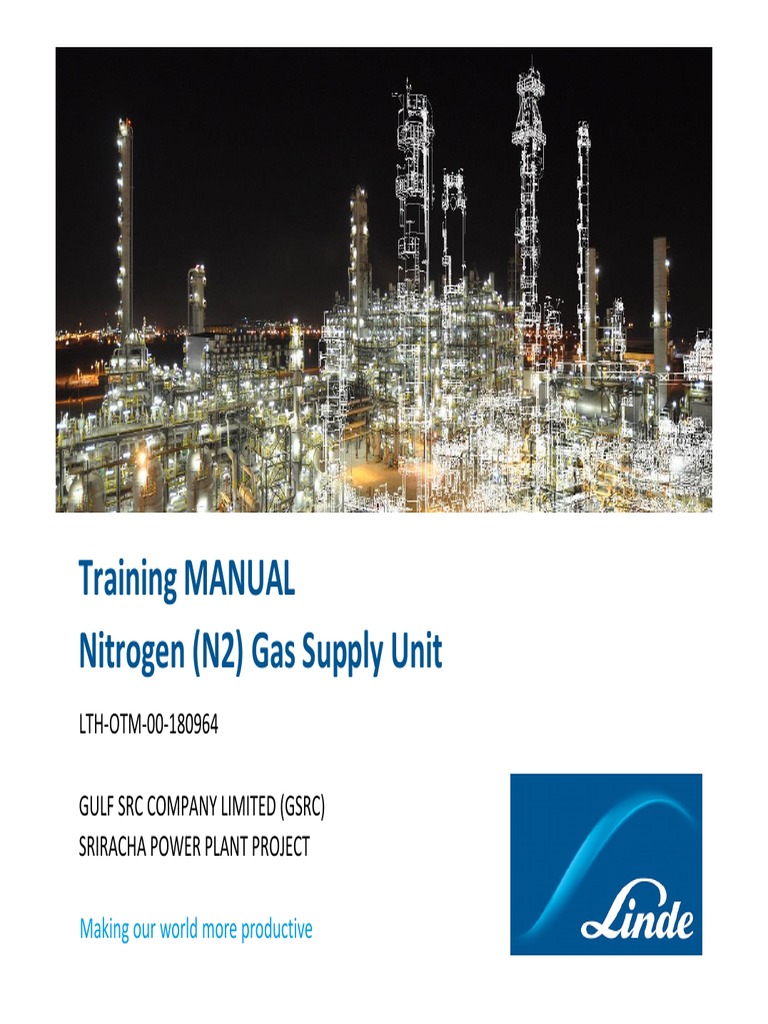 A Comprehensive Operations and Maintenance Manual for the Nitrogen Gas Supply System at the Gulf ...