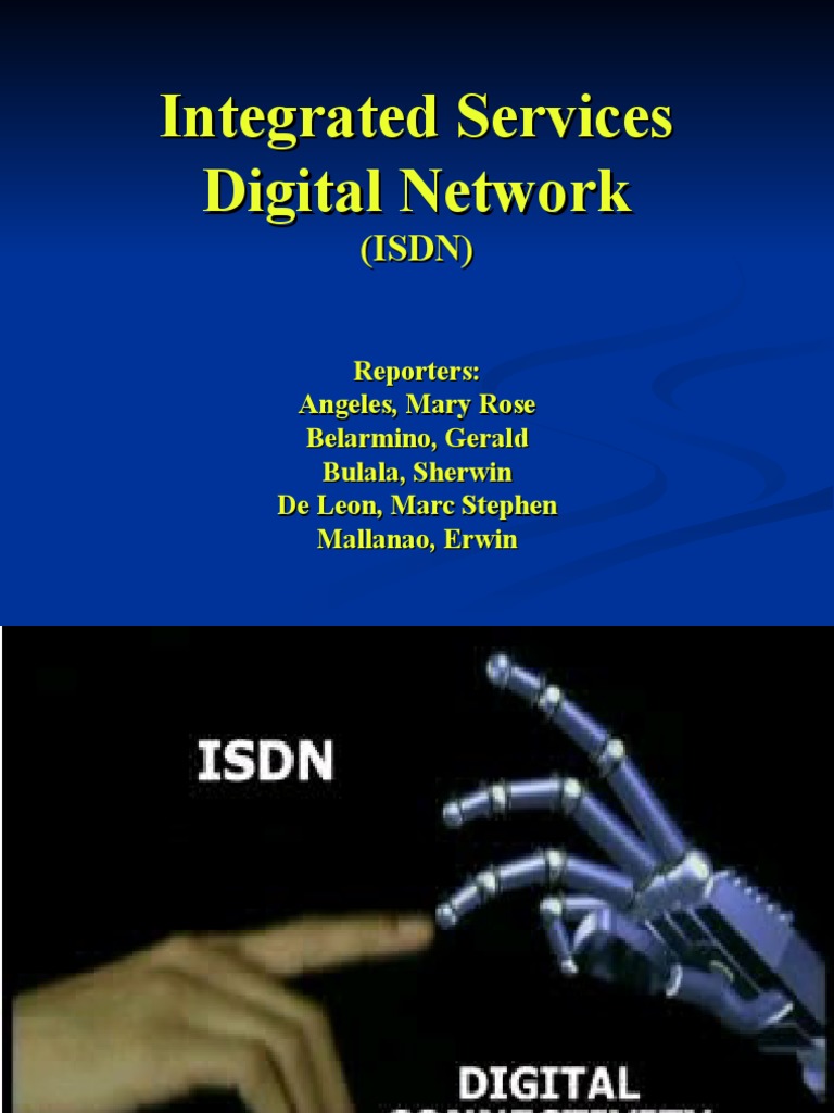 Integrated Services Digital Network Powerpoint | PDF | Network Topology | Internet Protocols