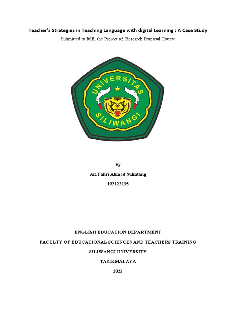 135 - Ari Fahri Ahmad S - Background of Study and Research Question ...